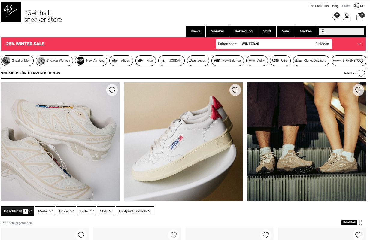 The Platform Group übernimmt Modeplattform 43einhalb • Shoez